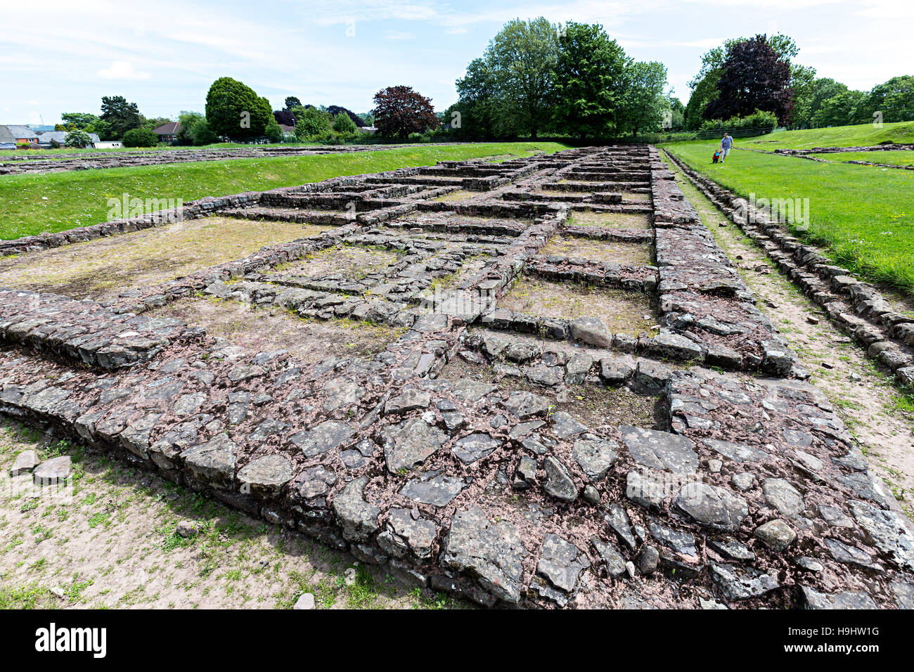 Roman barracks, Caerleon, Wales, UK Stock Photo - Alamy