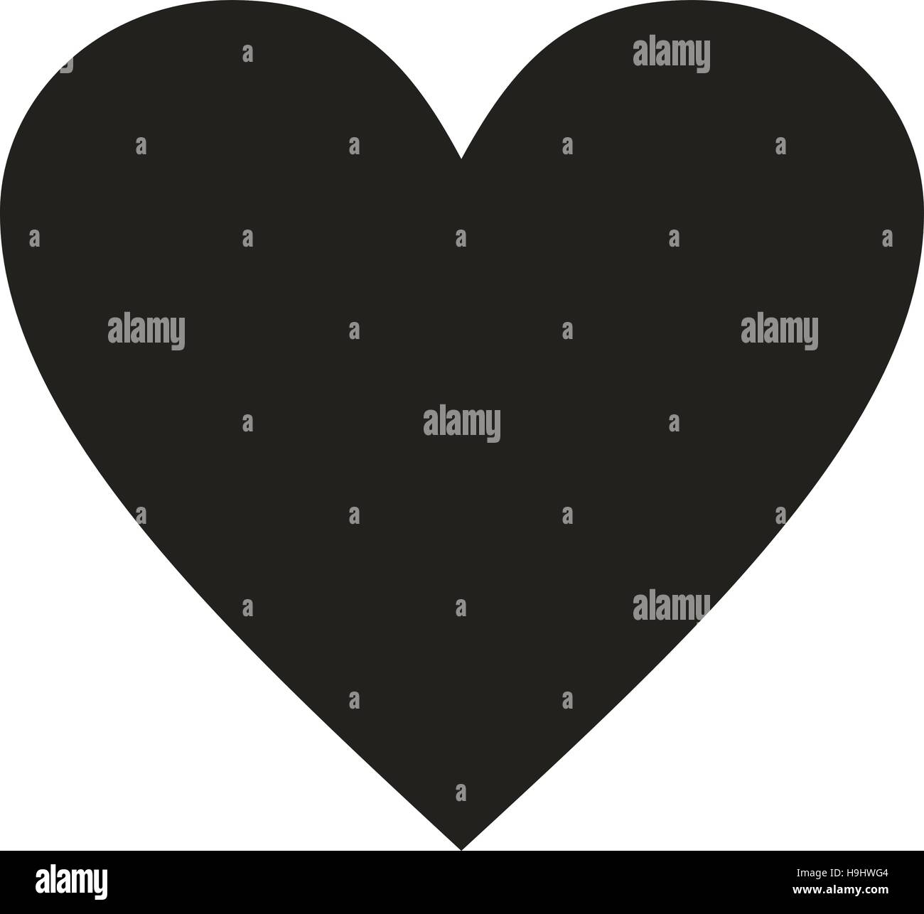 Heart icon, modern minimal flat design style Stock Vector Image & Art ...