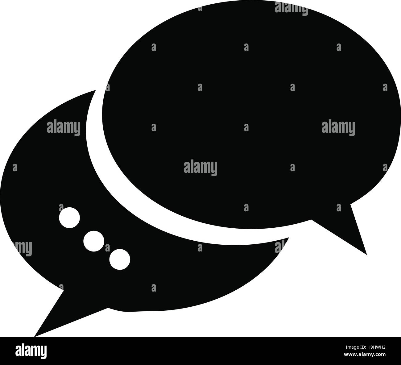 Chat icon with dialog Stock Vector Image & Art - Alamy