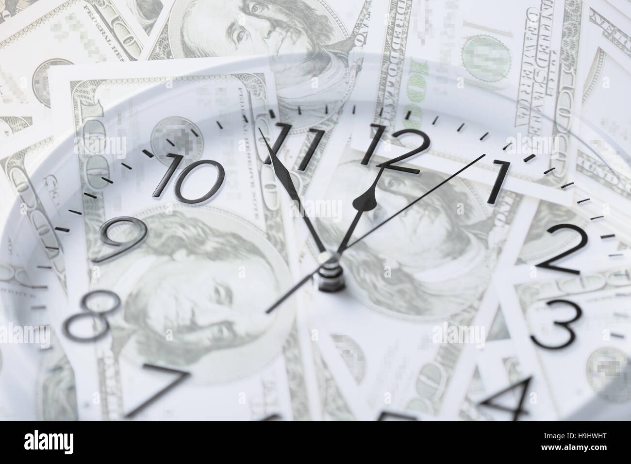 Money and clock hi-res stock photography and images - Alamy