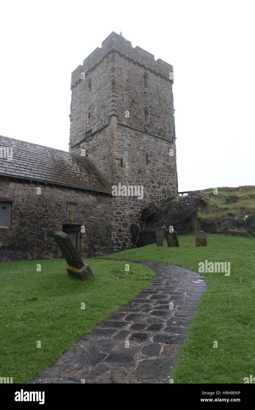 Exterior of St Clements Church Rodel Isle of Harris Scotland May 2014 ...