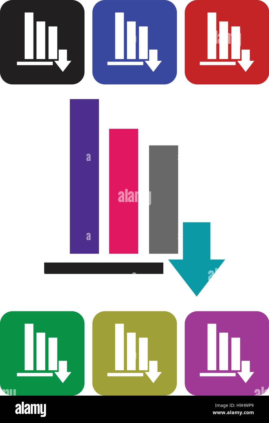Color Bar Graph icon Stock Vector Image & Art - Alamy