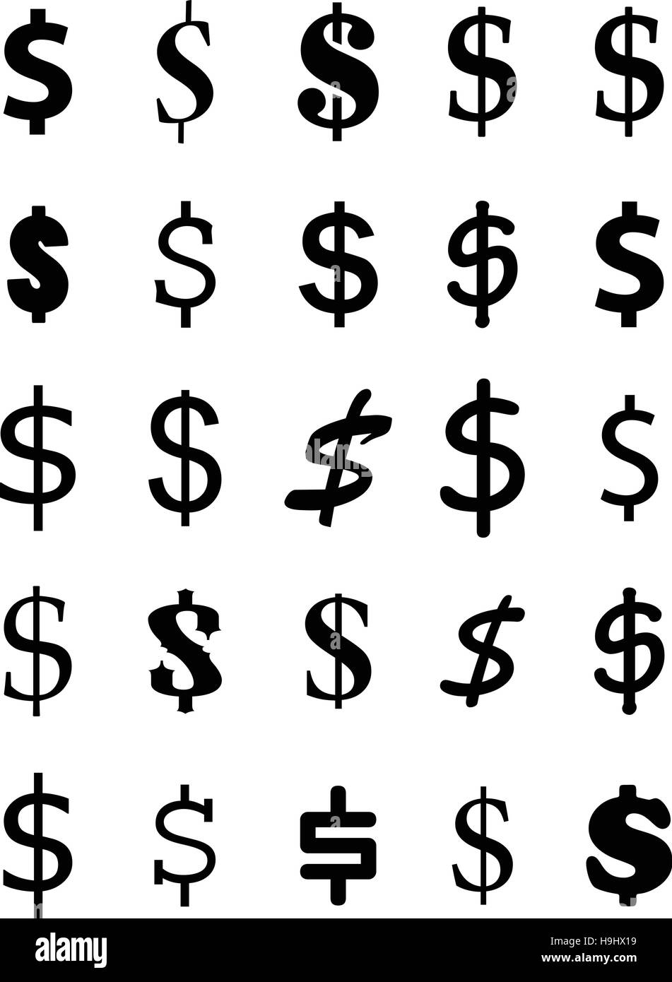 Currencies symbol icons set. Vector Stock Vector Image & Art - Alamy