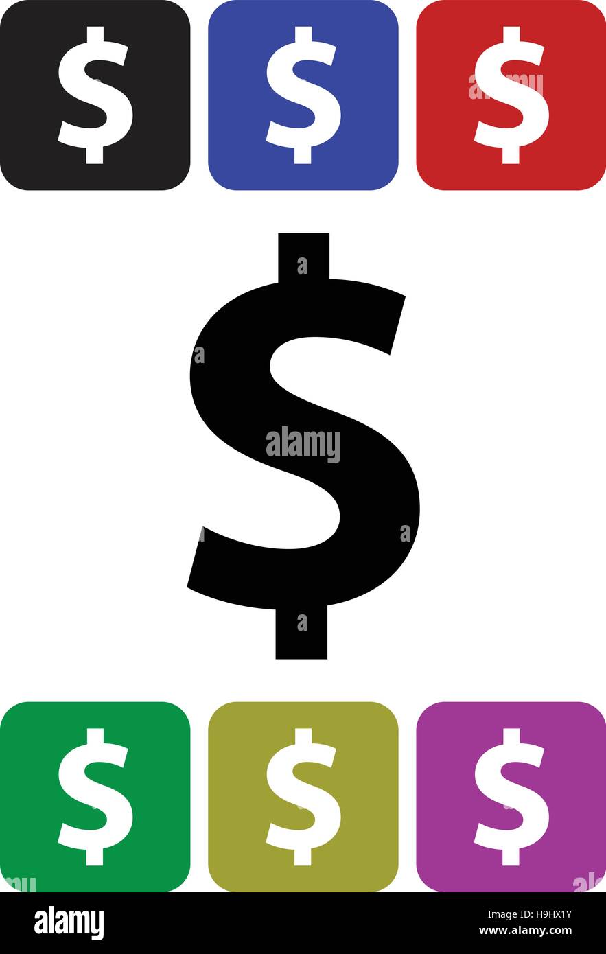 Currencies symbol icons set. Vector Stock Vector Image & Art - Alamy