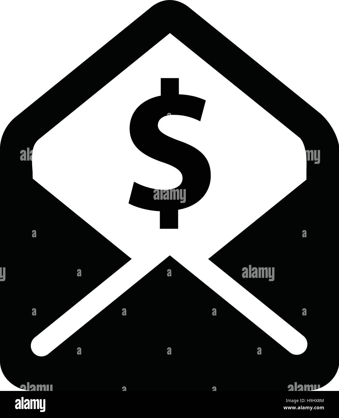 Envelope Money Icon Flat Graphic Design Stock Vector Image & Art - Alamy