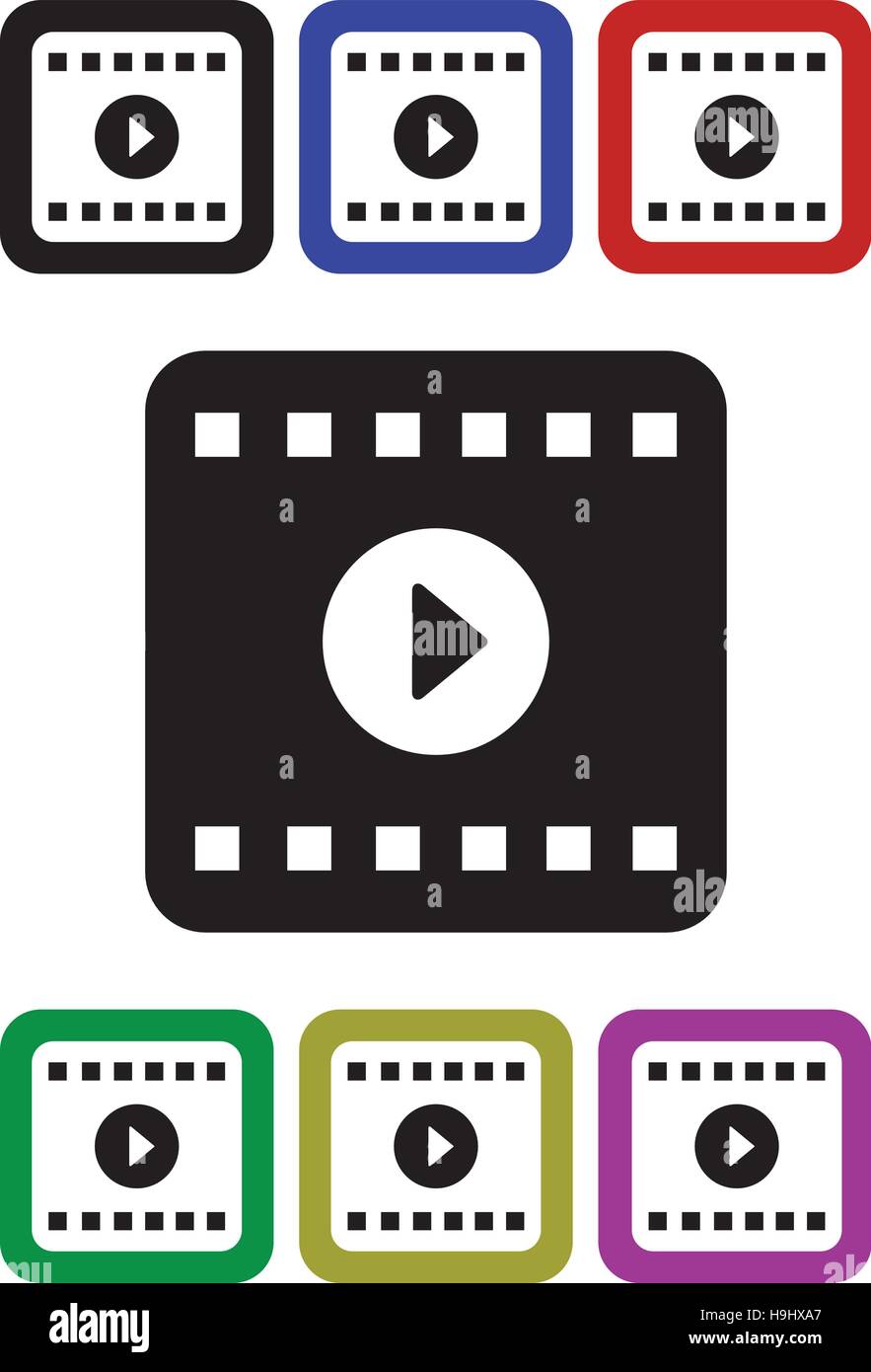 Digitally generated video interface screen Stock Vector Images - Alamy