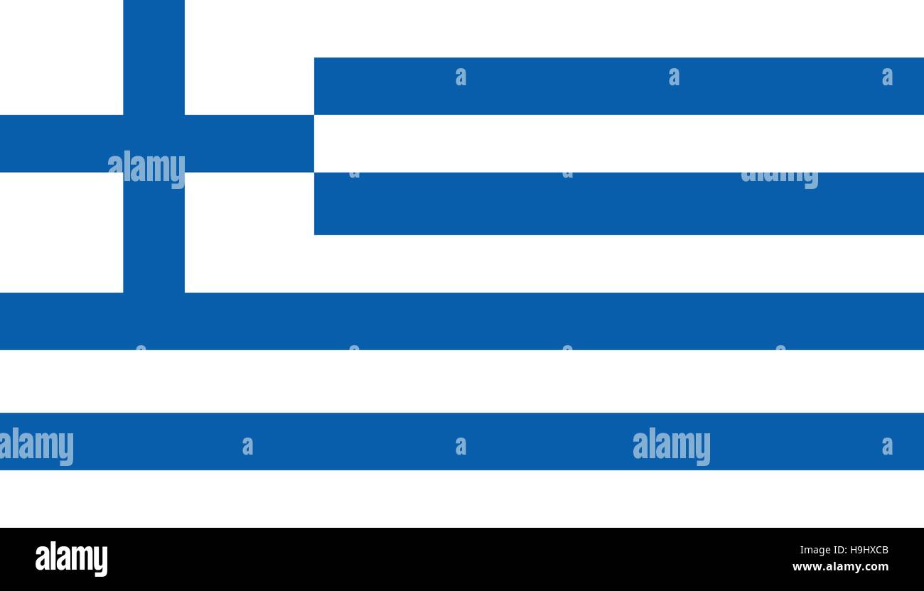 The blue and white national flag of Greece Stock Vector Image & Art - Alamy