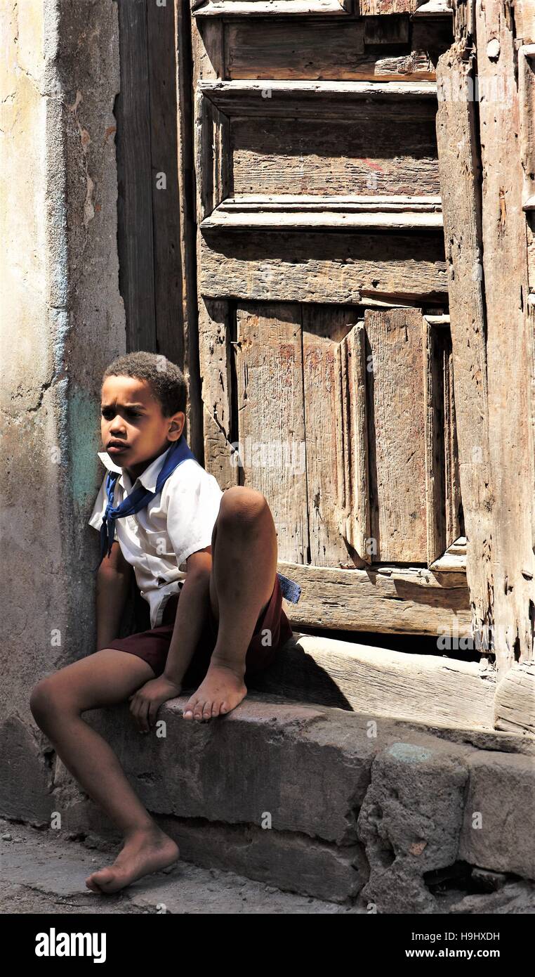 Children on the streets of Havana, Cuba Stock Photo - Alamy