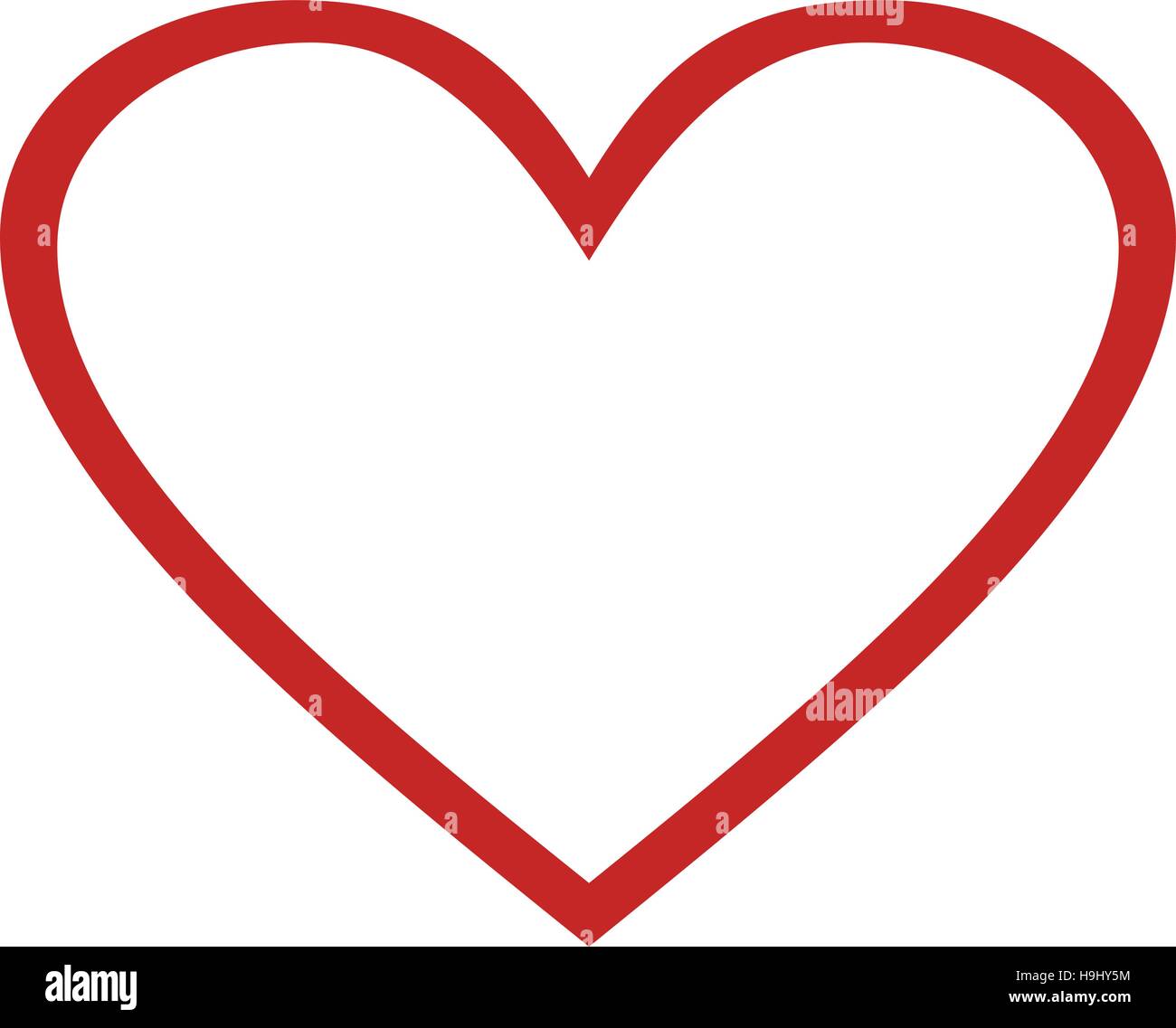Red symetric hearts Stock Vector Image & Art - Alamy