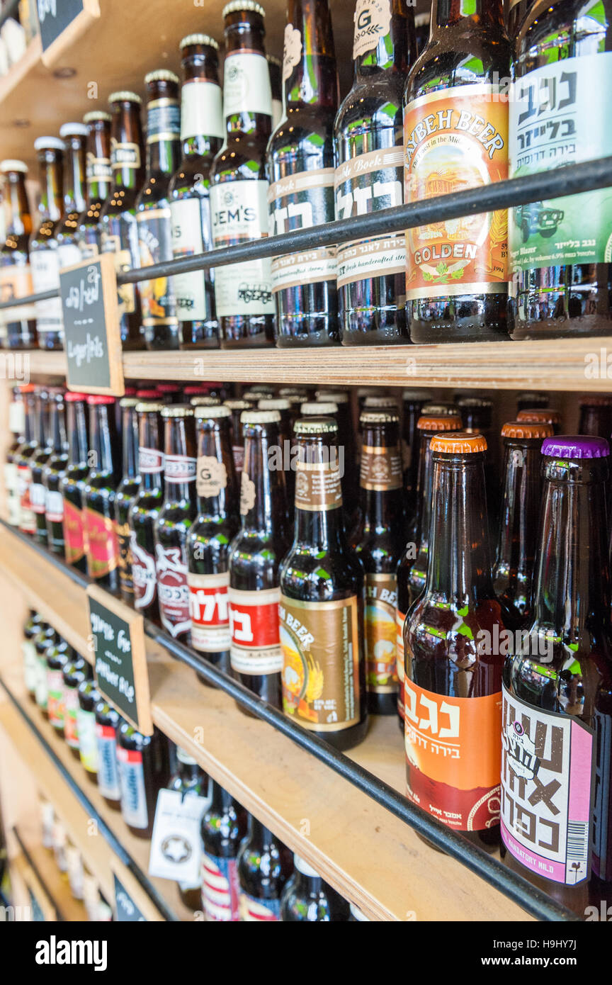 Israel, Tel Aviv, beer bottles - shuk ha'carmel Stock Photo - Alamy