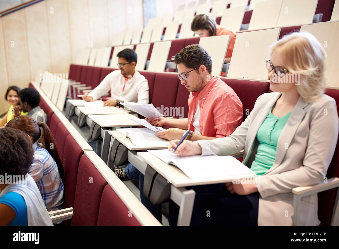 Multiethnic students taking test hi-res stock photography and images ...