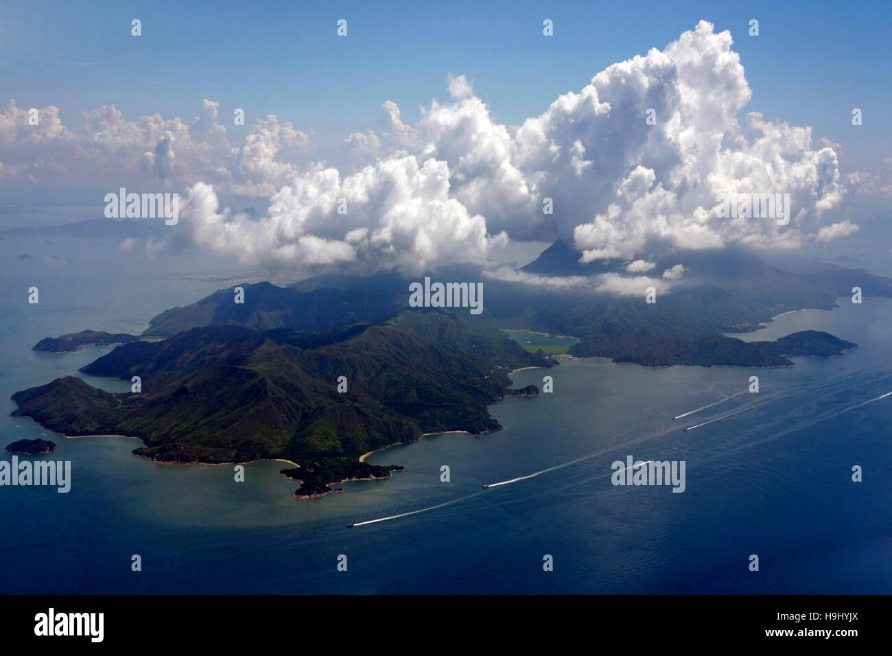 Aerial view of small islands near to island Indonesia Stock Photo - Alamy