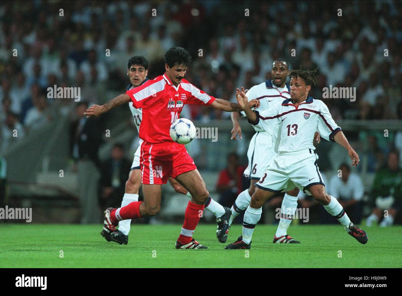 DAEI ALI & COBI JONES USA V IRAN 25 June 1998 Stock Photo - Alamy