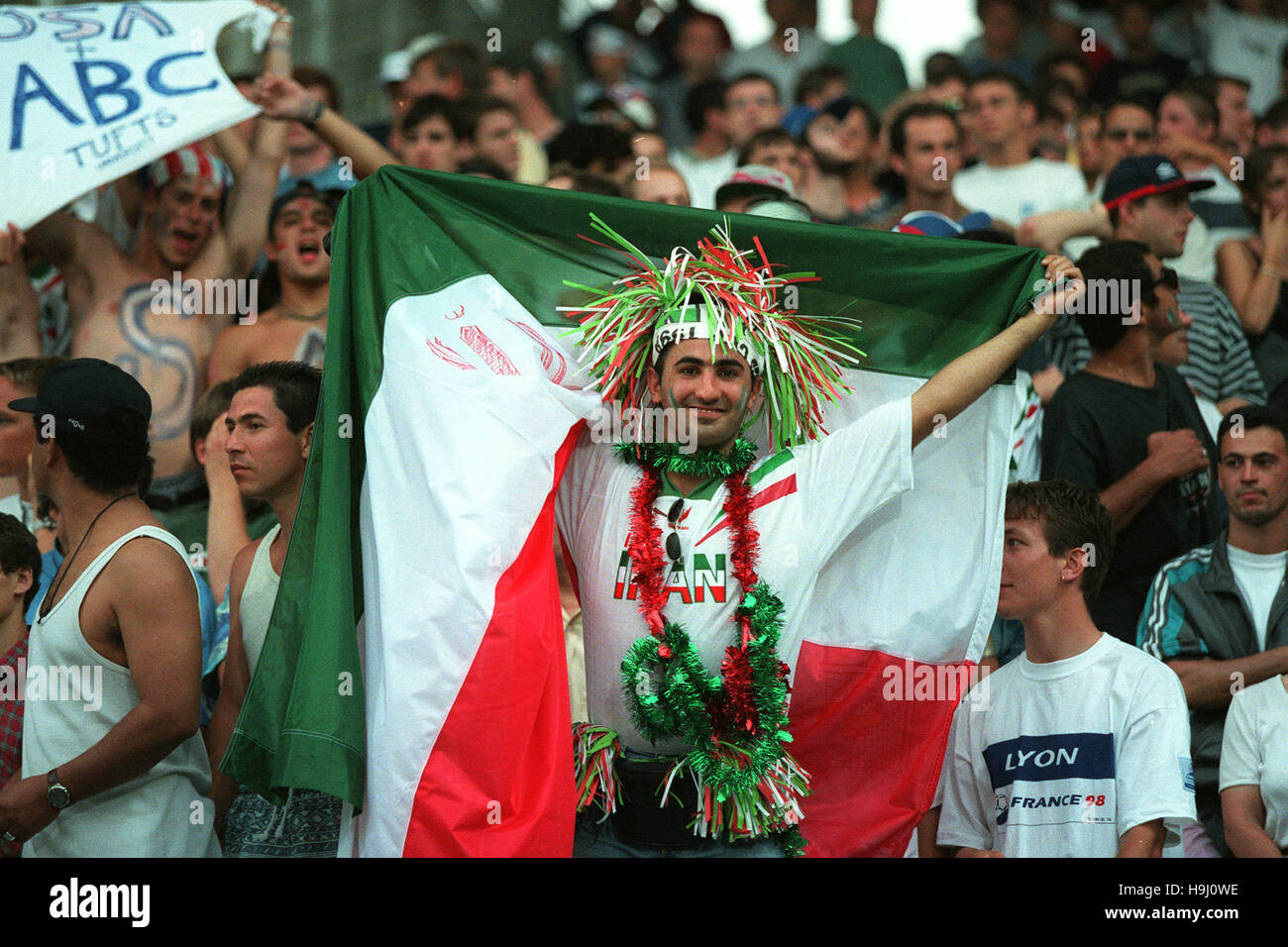 IRAN FAN IRAN FAN 25 June 1998 Stock Photo - Alamy