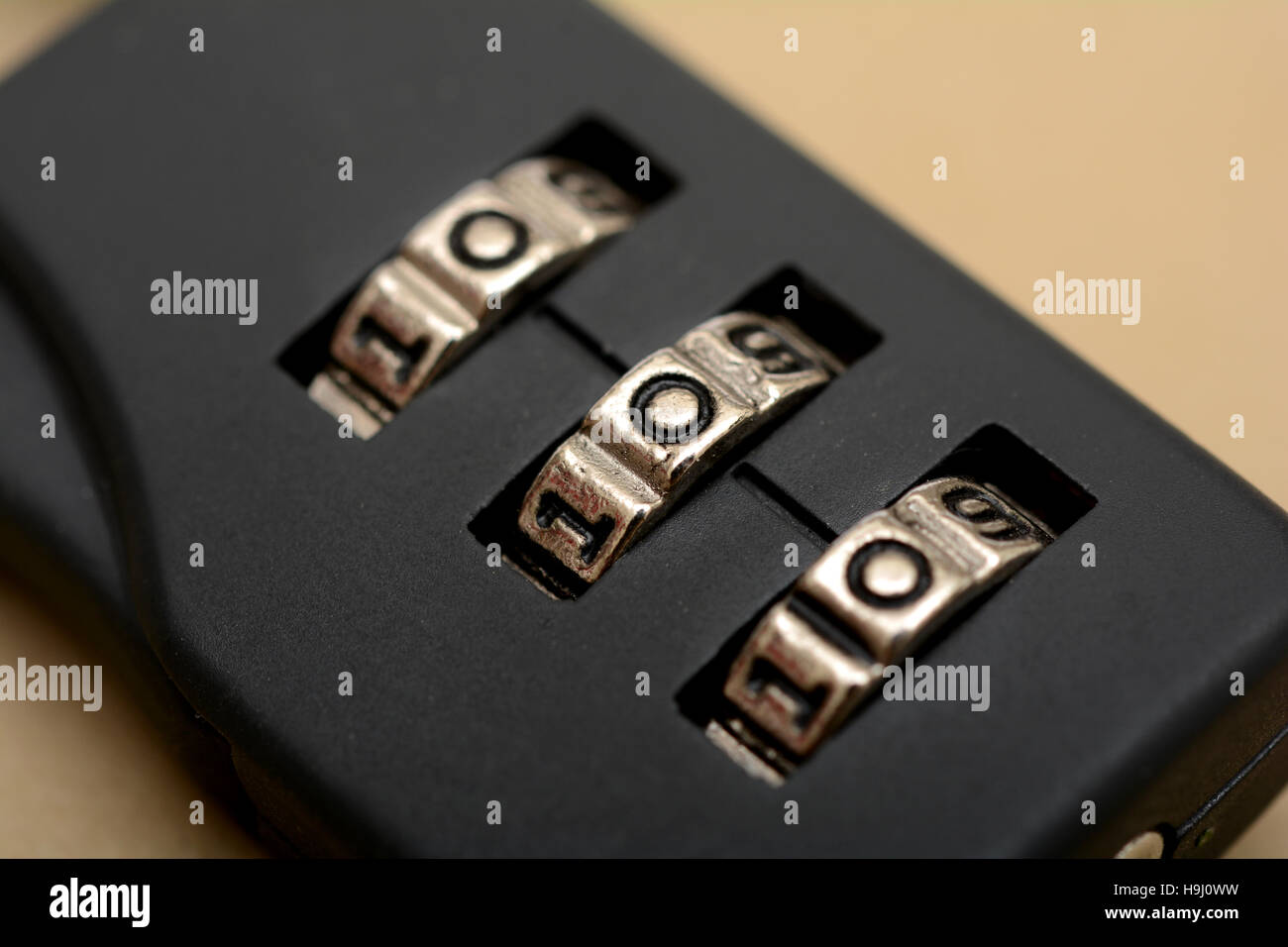 Security Concept with Combination lock close up Stock Photo - Alamy