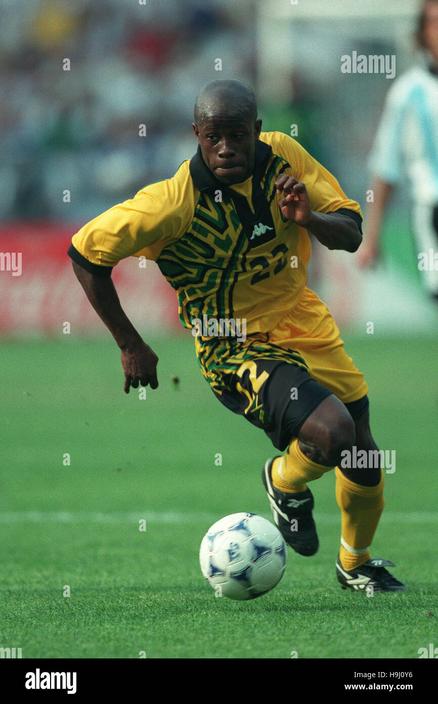 PAUL HALL JAMAICA & PORTSMOUTH FC 25 June 1998 Stock Photo - Alamy