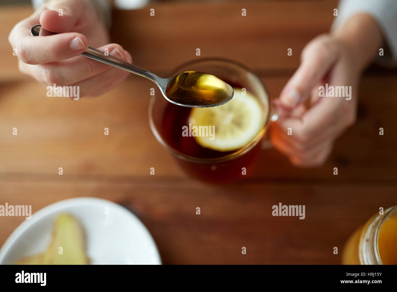 Woman and honey hi-res stock photography and images - Alamy