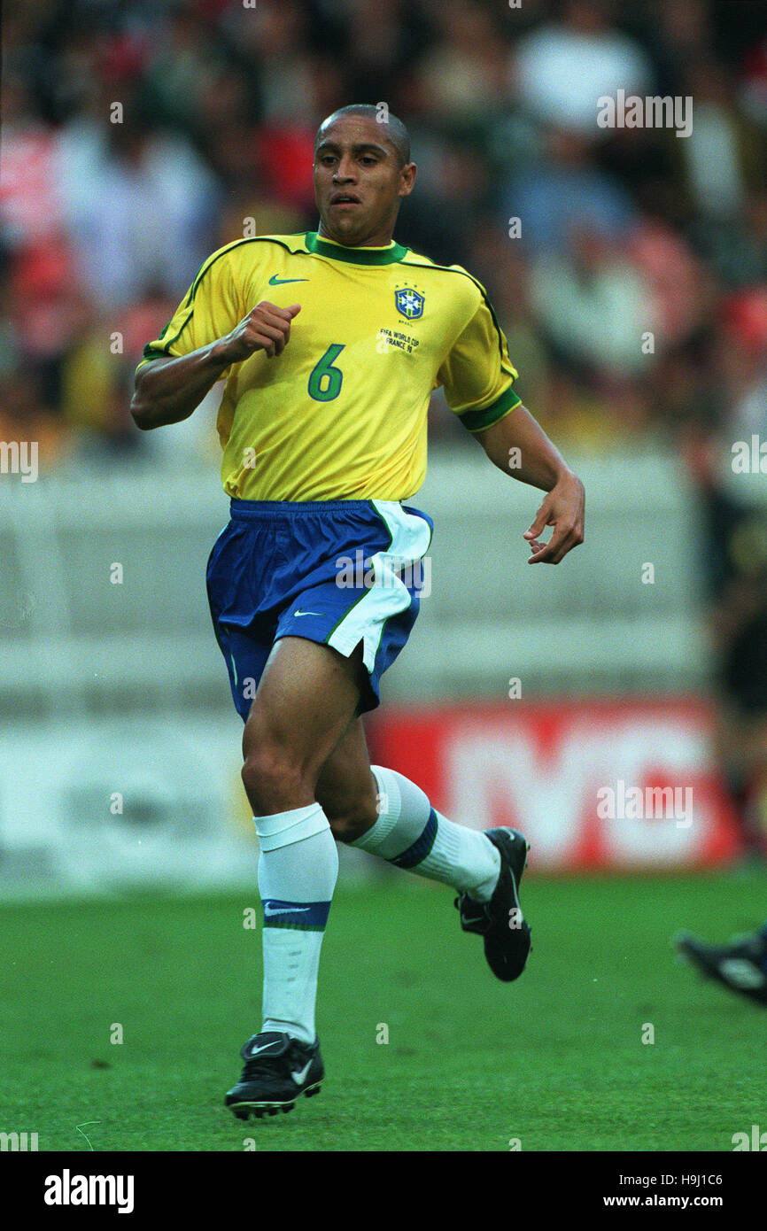 ROBERTO CARLOS BRAZIL & REAL MADRID 30 June 1998 Stock Photo - Alamy