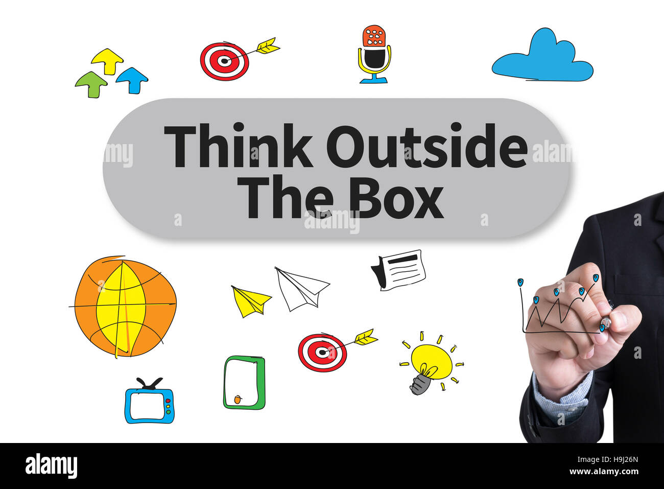 Think Outside The Box Stock Photo - Alamy