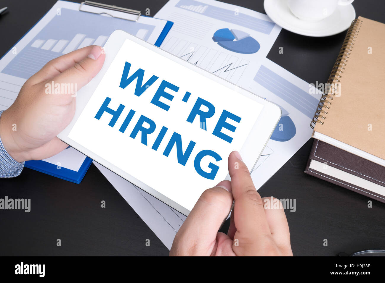 Business Concept: WE'RE HIRING Stock Photo - Alamy