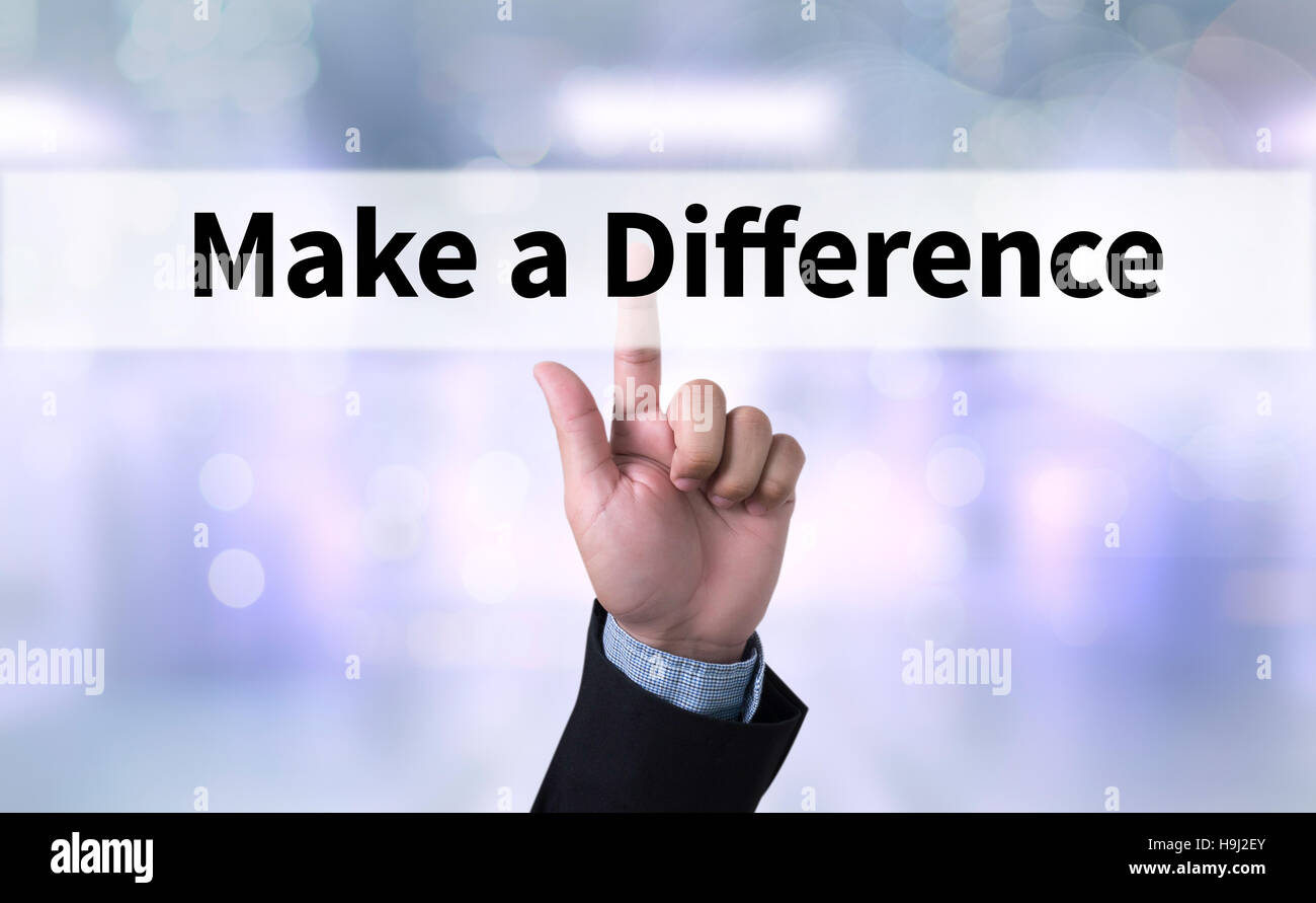 Make a Difference Stock Photo - Alamy