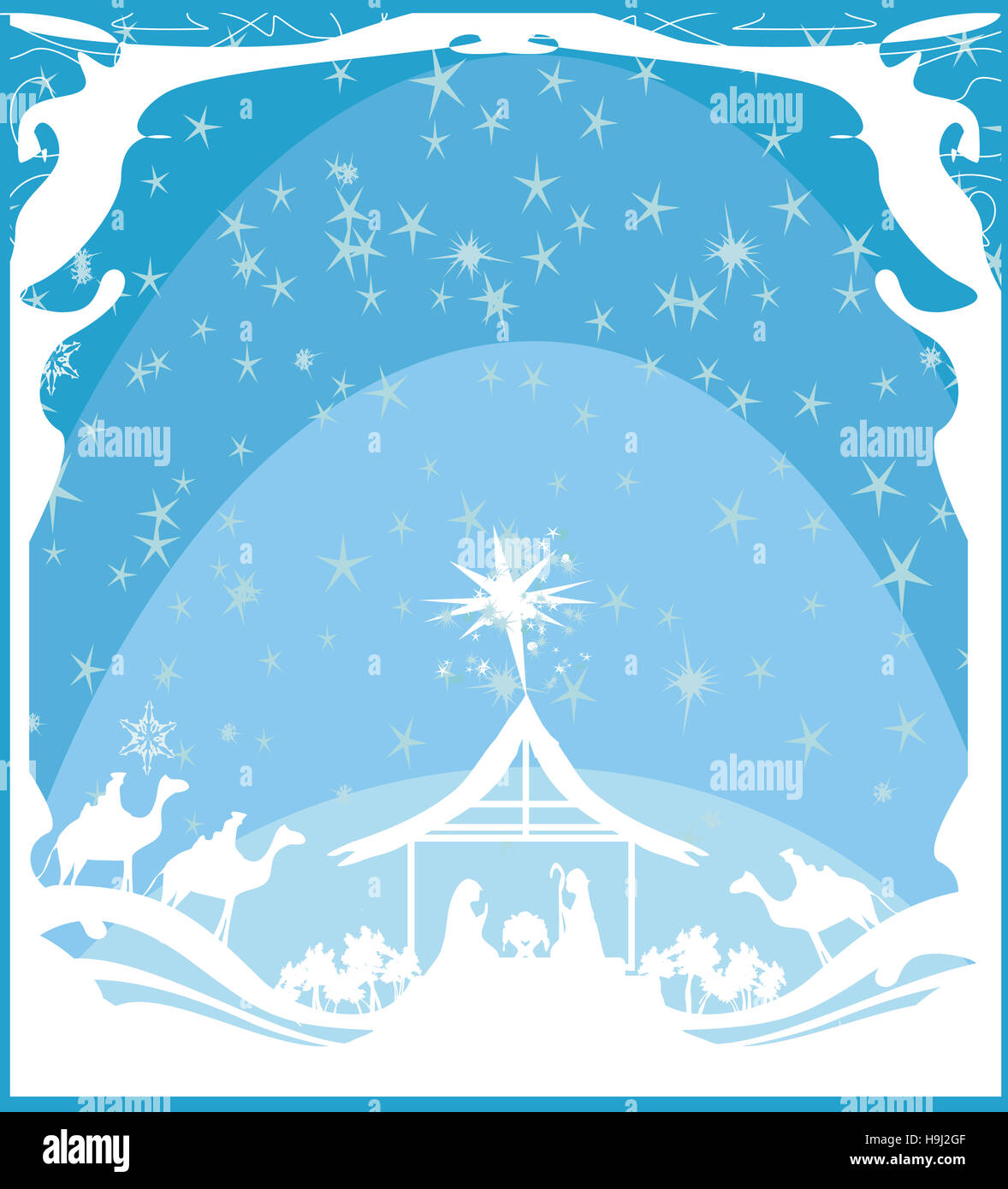 Birth of jesus bethlehem frame hi-res stock photography and images - Alamy
