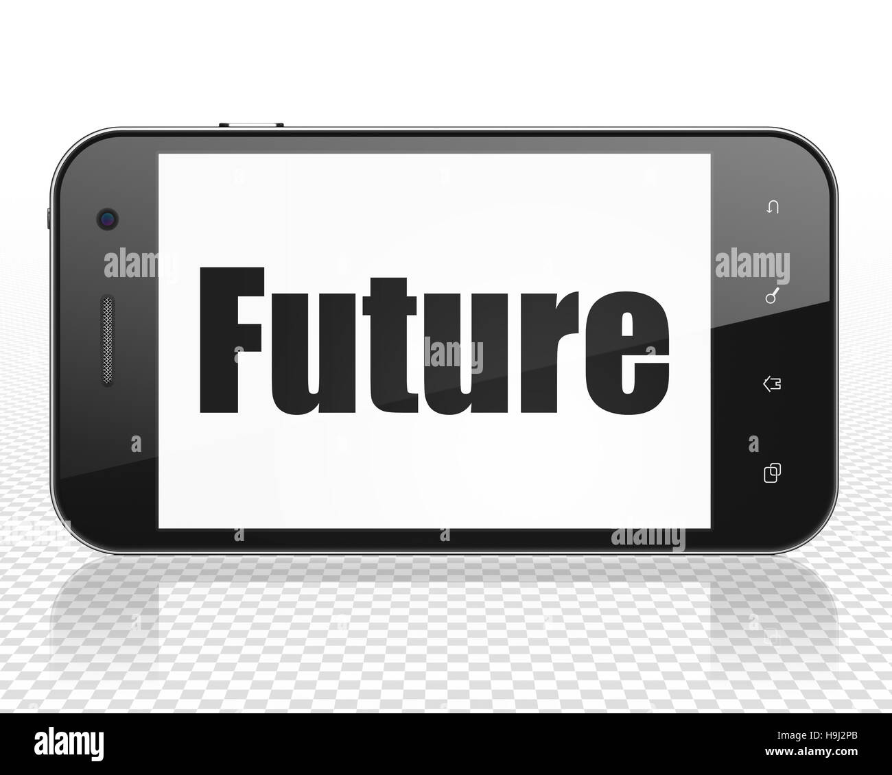 Time concept: Smartphone with Future on display Stock Photo - Alamy