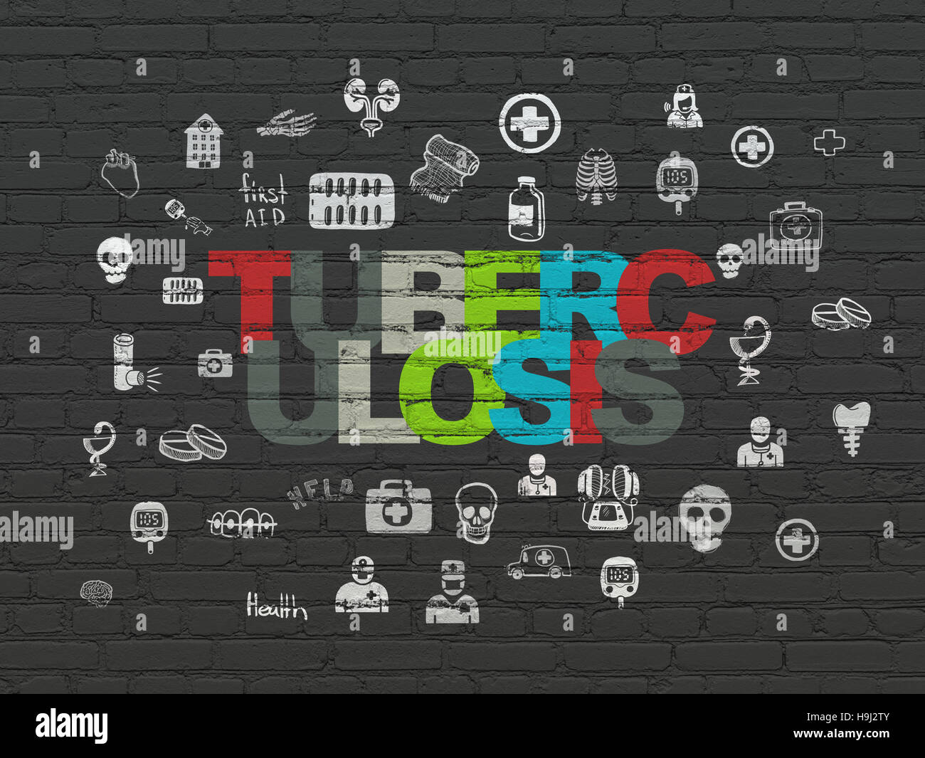Health concept: Tuberculosis on wall background Stock Photo - Alamy