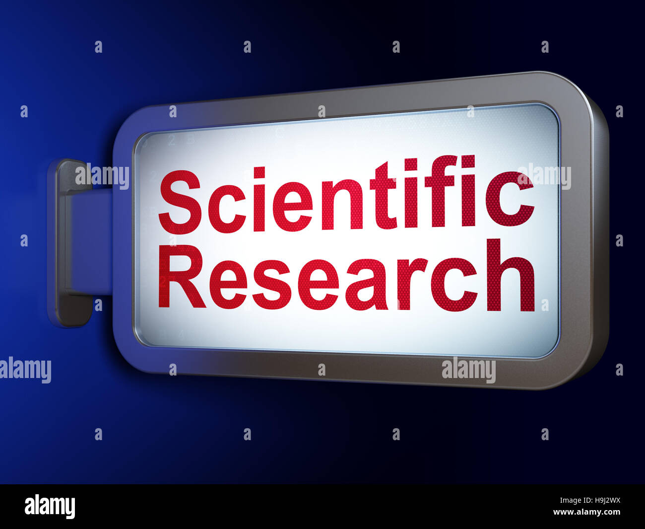 Science concept: Scientific Research on billboard background Stock ...