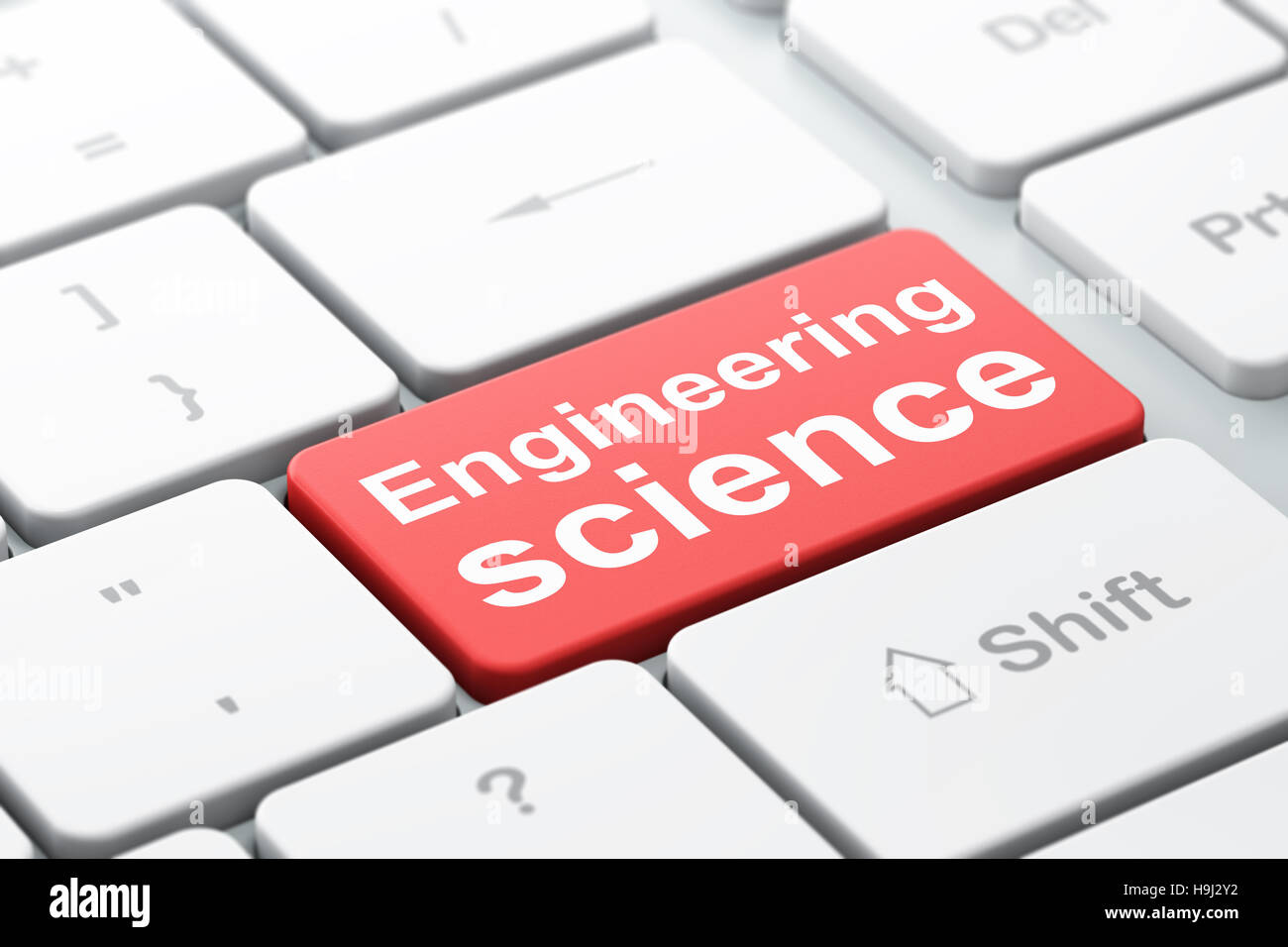 Science concept: Engineering Science on computer keyboard background ...