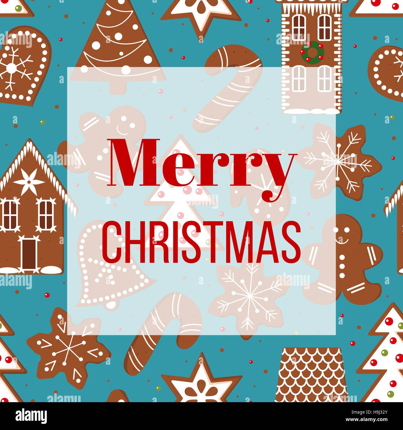 Gingerbread house isolated on white Stock Vector Images - Alamy