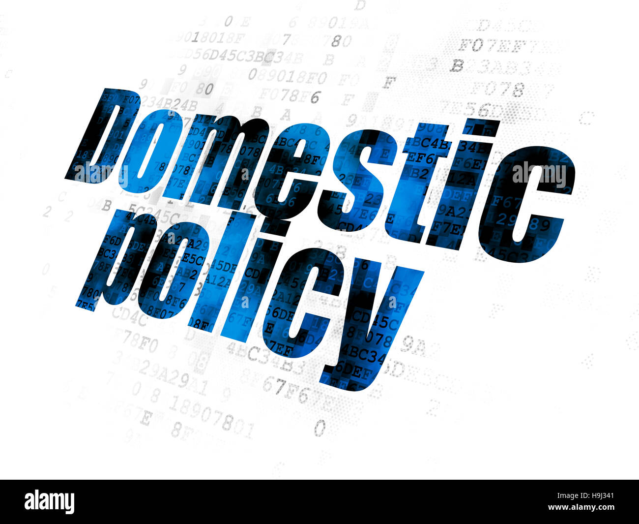Political concept: Domestic Policy on Digital background Stock Photo ...