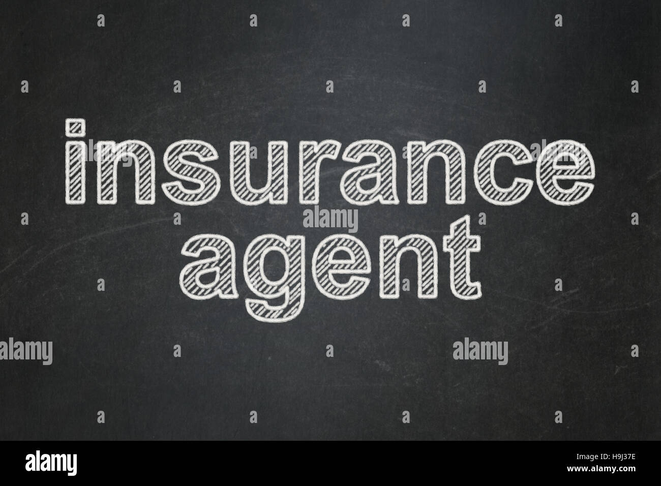 Insurance concept: Insurance Agent on chalkboard background Stock Photo ...
