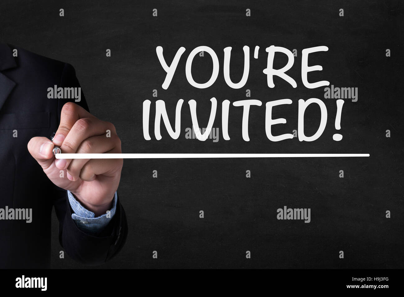 Youre invited text hi-res stock photography and images - Alamy