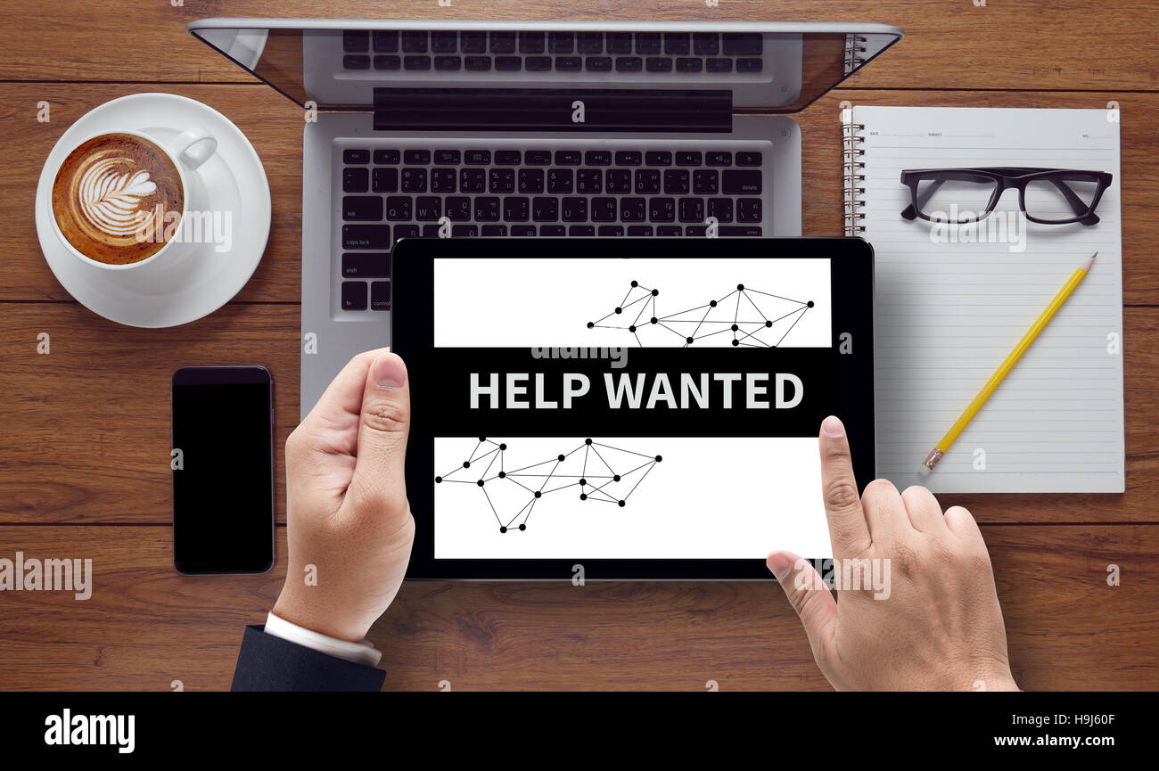 Male help wanted hi-res stock photography and images - Alamy