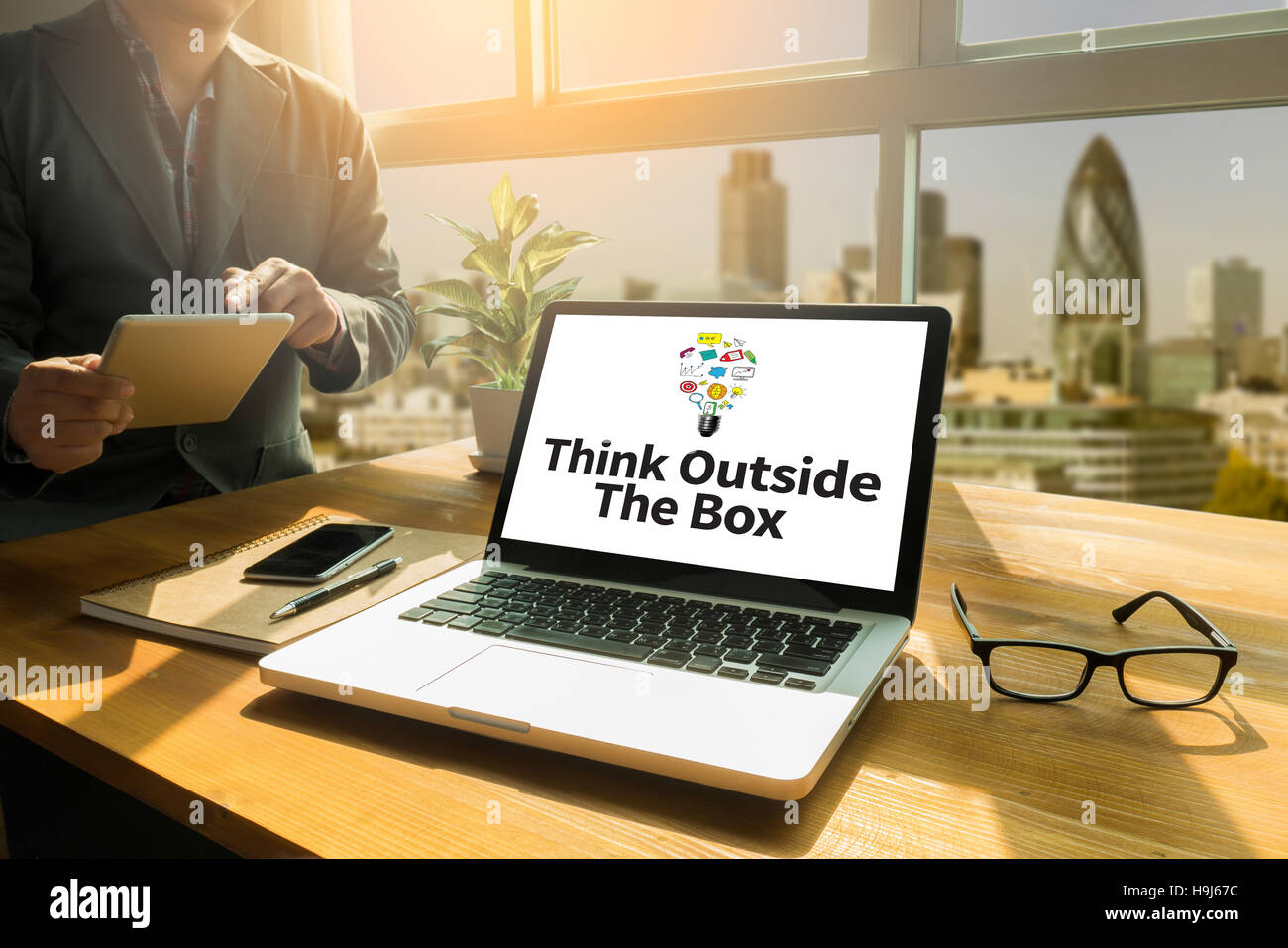 Think Outside The Box Stock Photo - Alamy