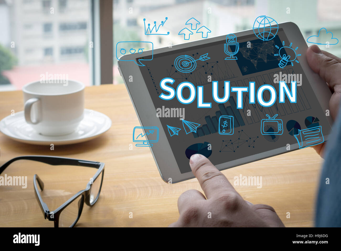 SOLUTION ( Solution Innovation Progress Strategy Decision Stock Photo ...
