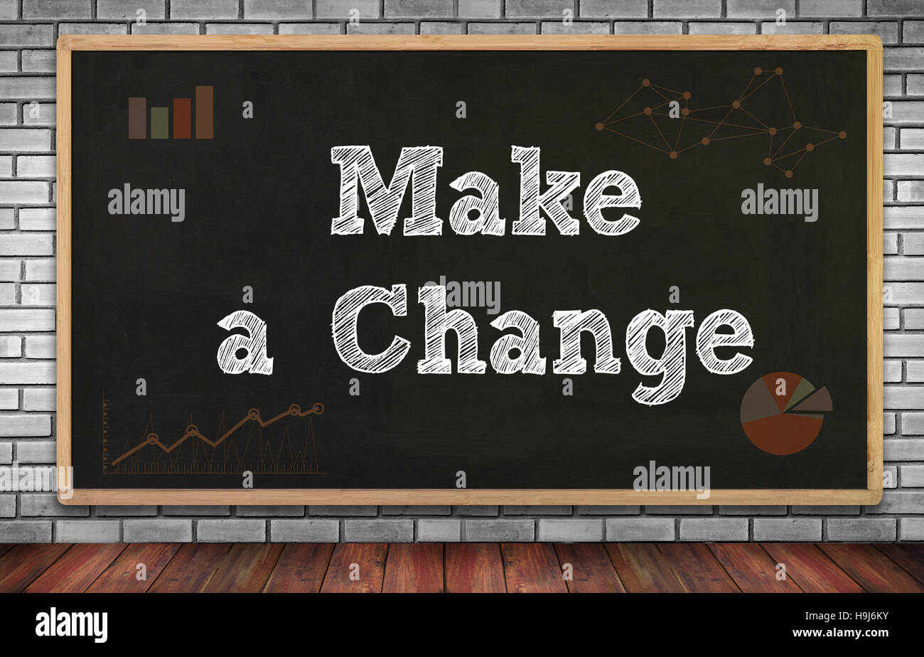 Make a Change Stock Photo - Alamy