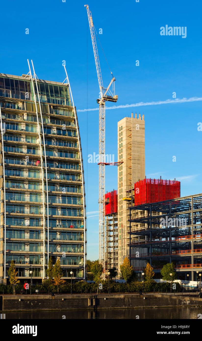 NV Apartments and the construction sites of 'X1 MediaCity' and 'The ...