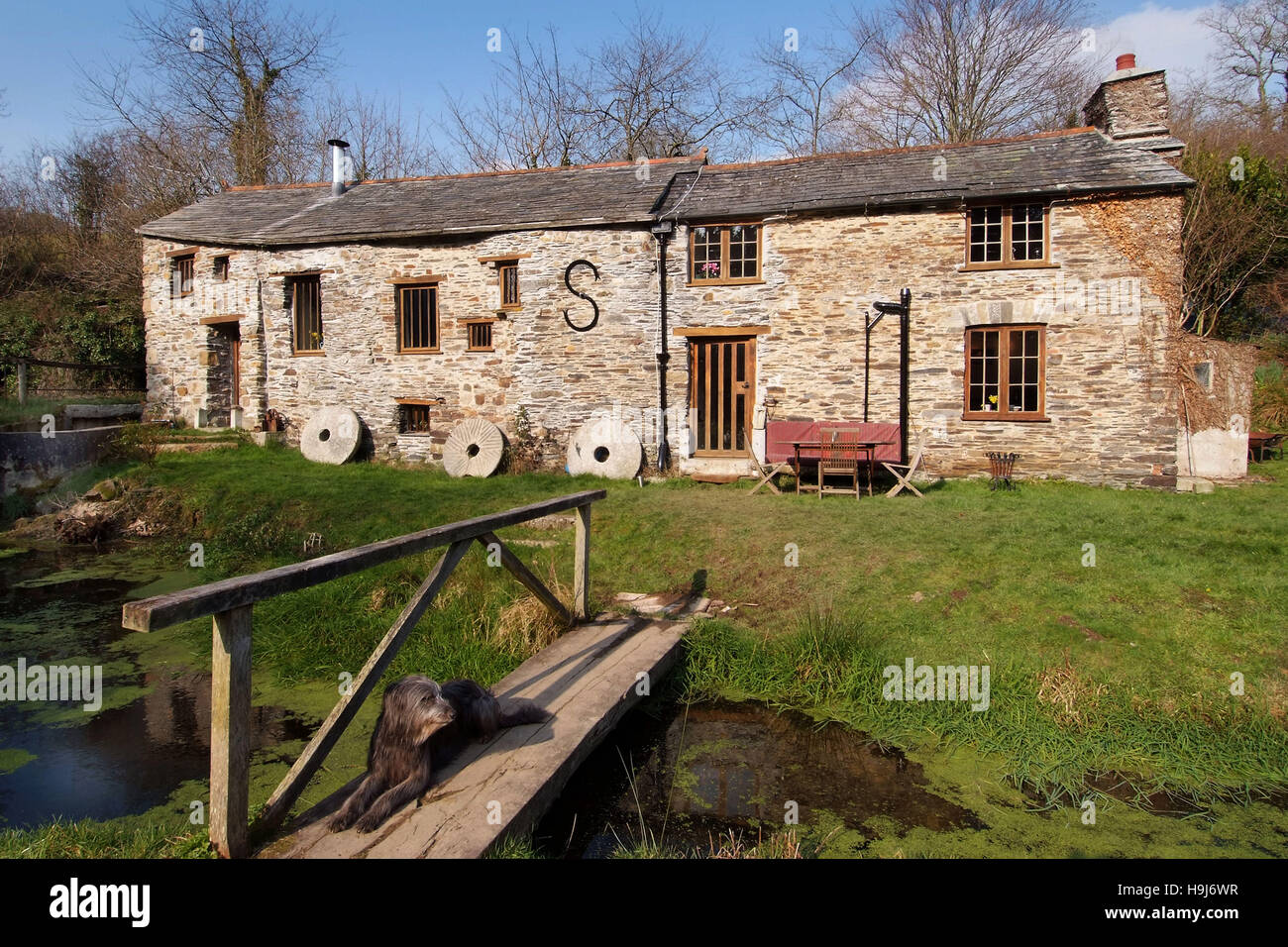 A picturesque formal Cornish millhouse called Trekenner Mill, now ...