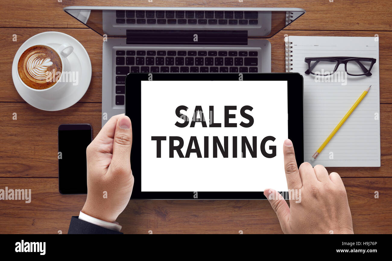 Sales training word cloud background hi-res stock photography and ...