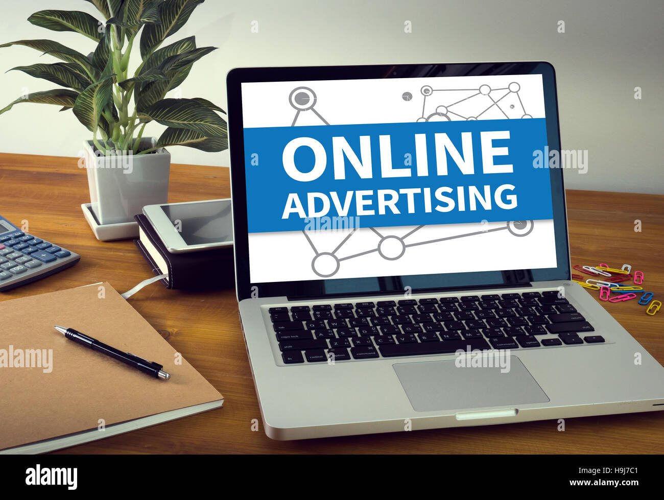Online advertising concept doodle design hi-res stock photography and ...