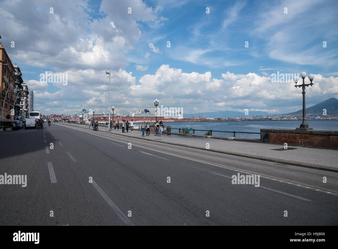 Beautiful Naples waterfront, southern Italy, Europe Stock Photo - Alamy