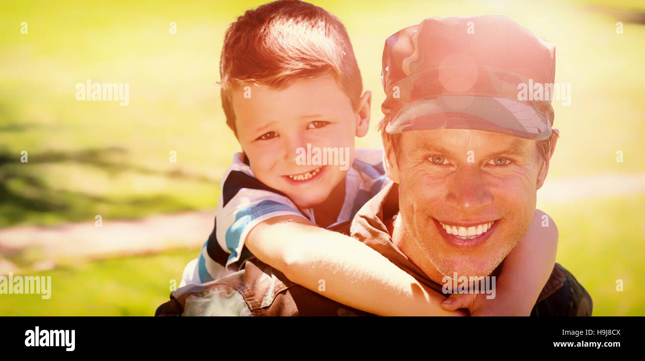 Happy soldier hi-res stock photography and images - Alamy