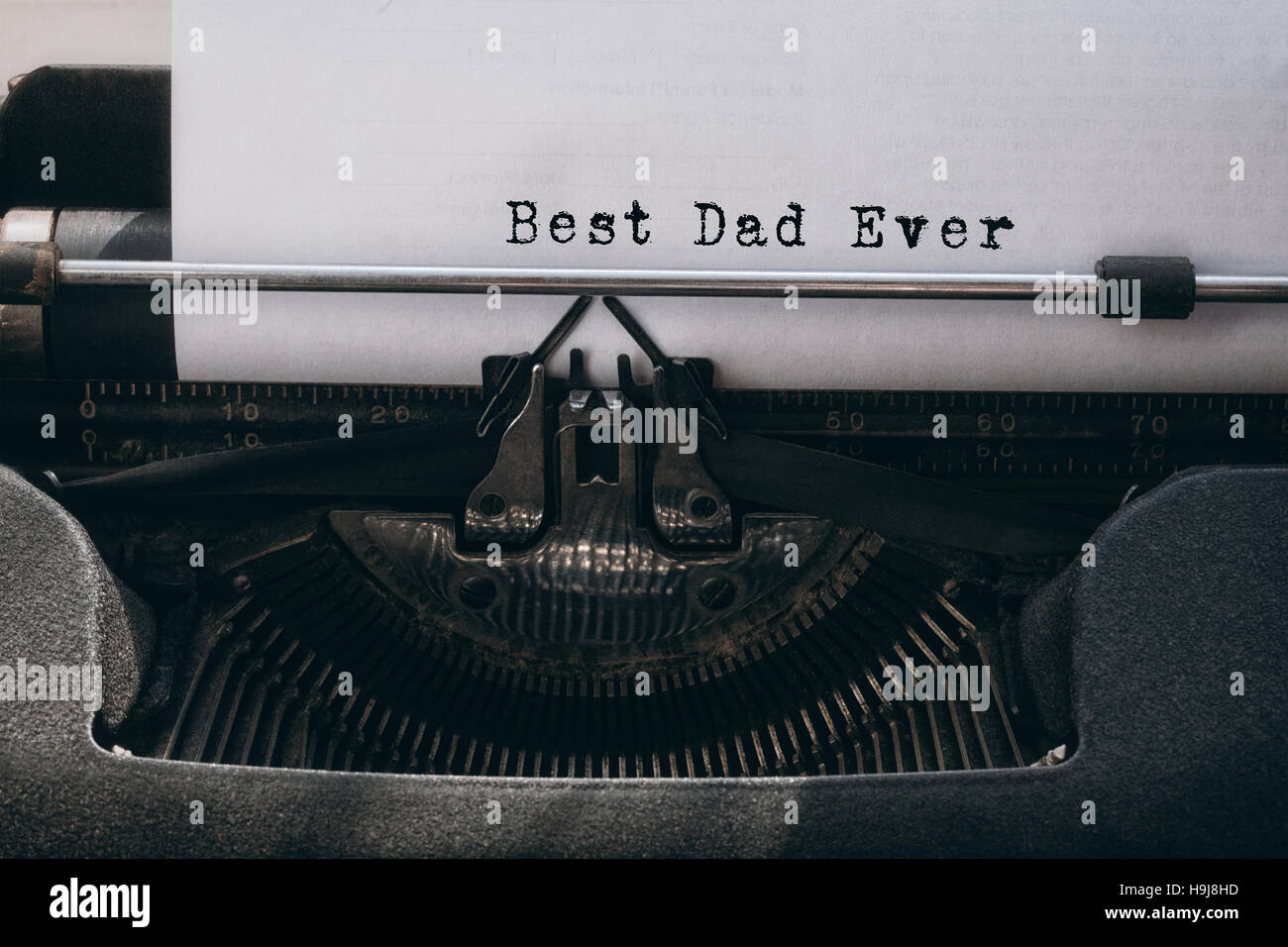 Best dad ever written on paper Stock Photo - Alamy