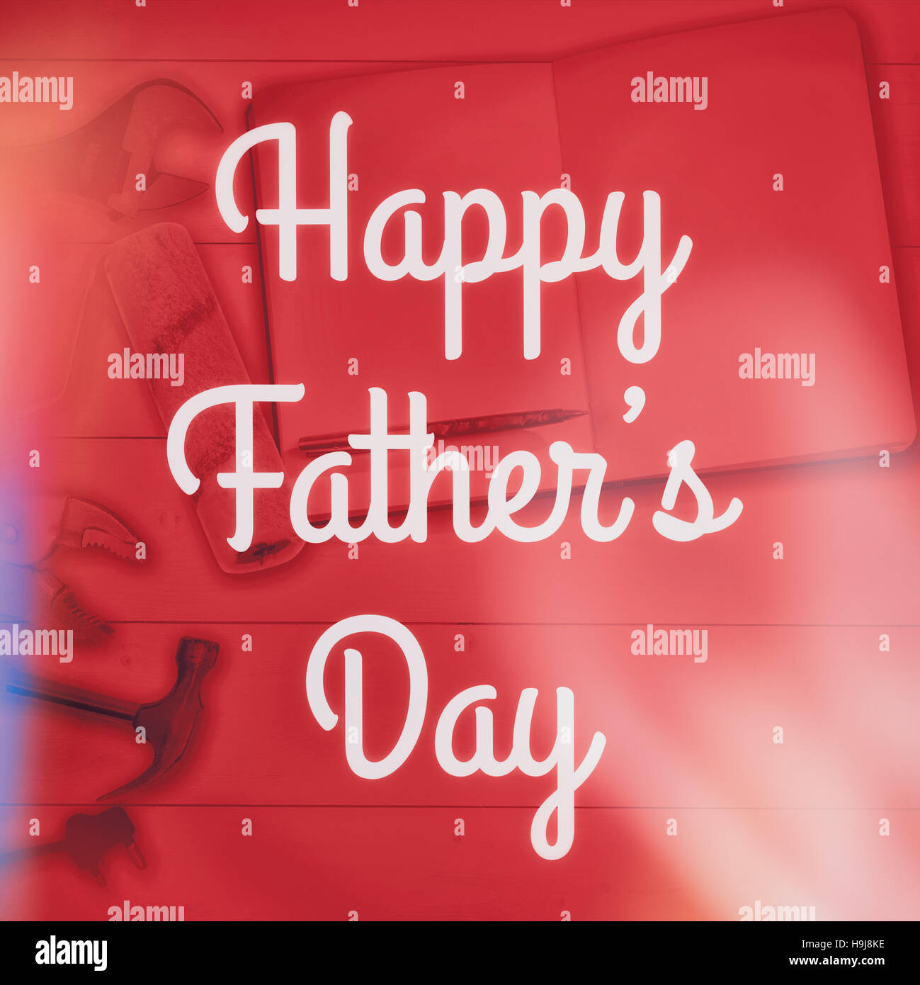 Composite image of happy fathers day Stock Photo - Alamy