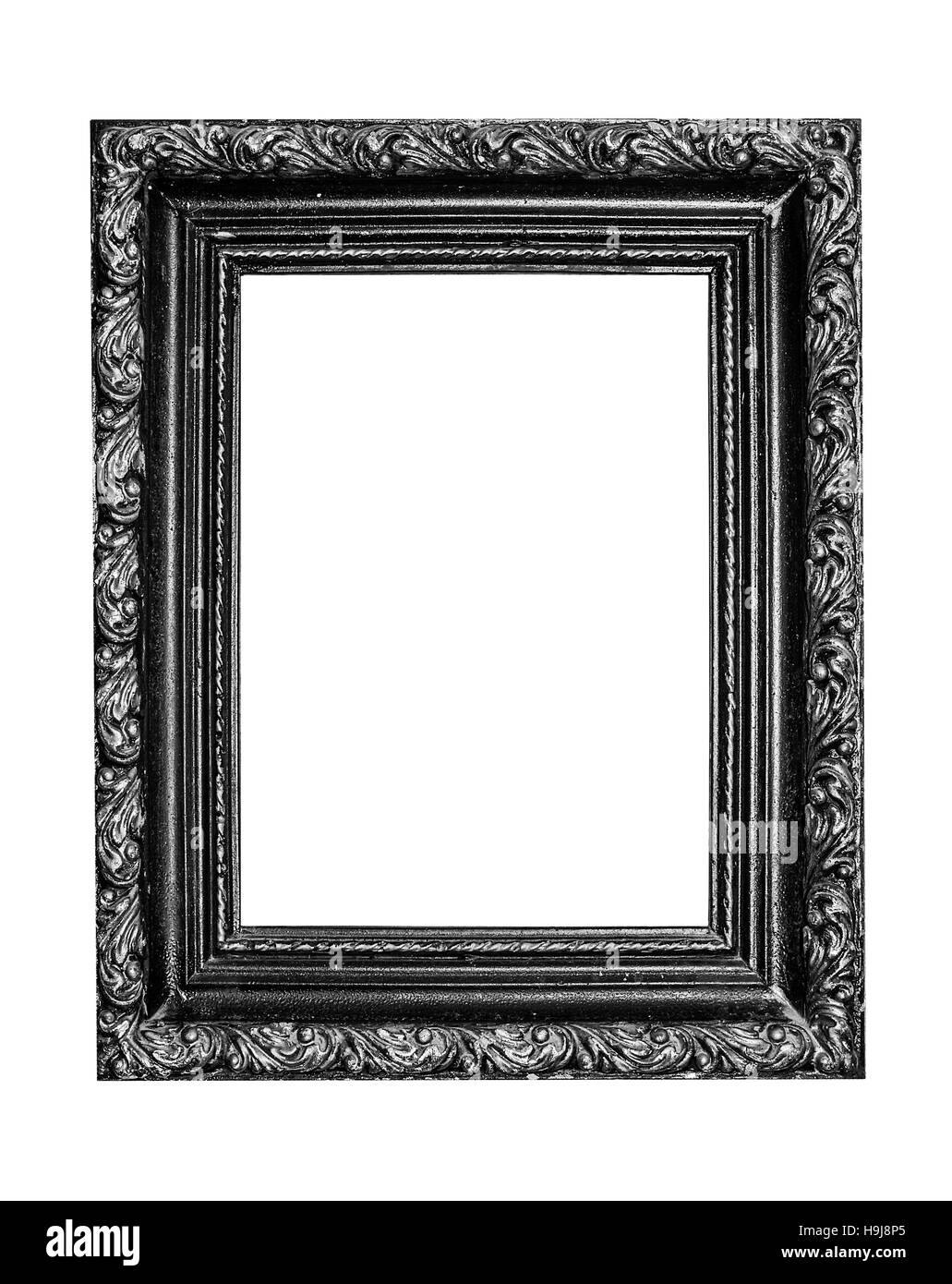 Gold color picture frame Stock Photo - Alamy