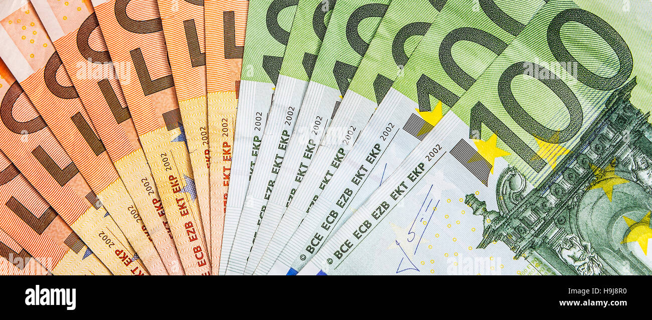 Many different european banknotes hi-res stock photography and images ...