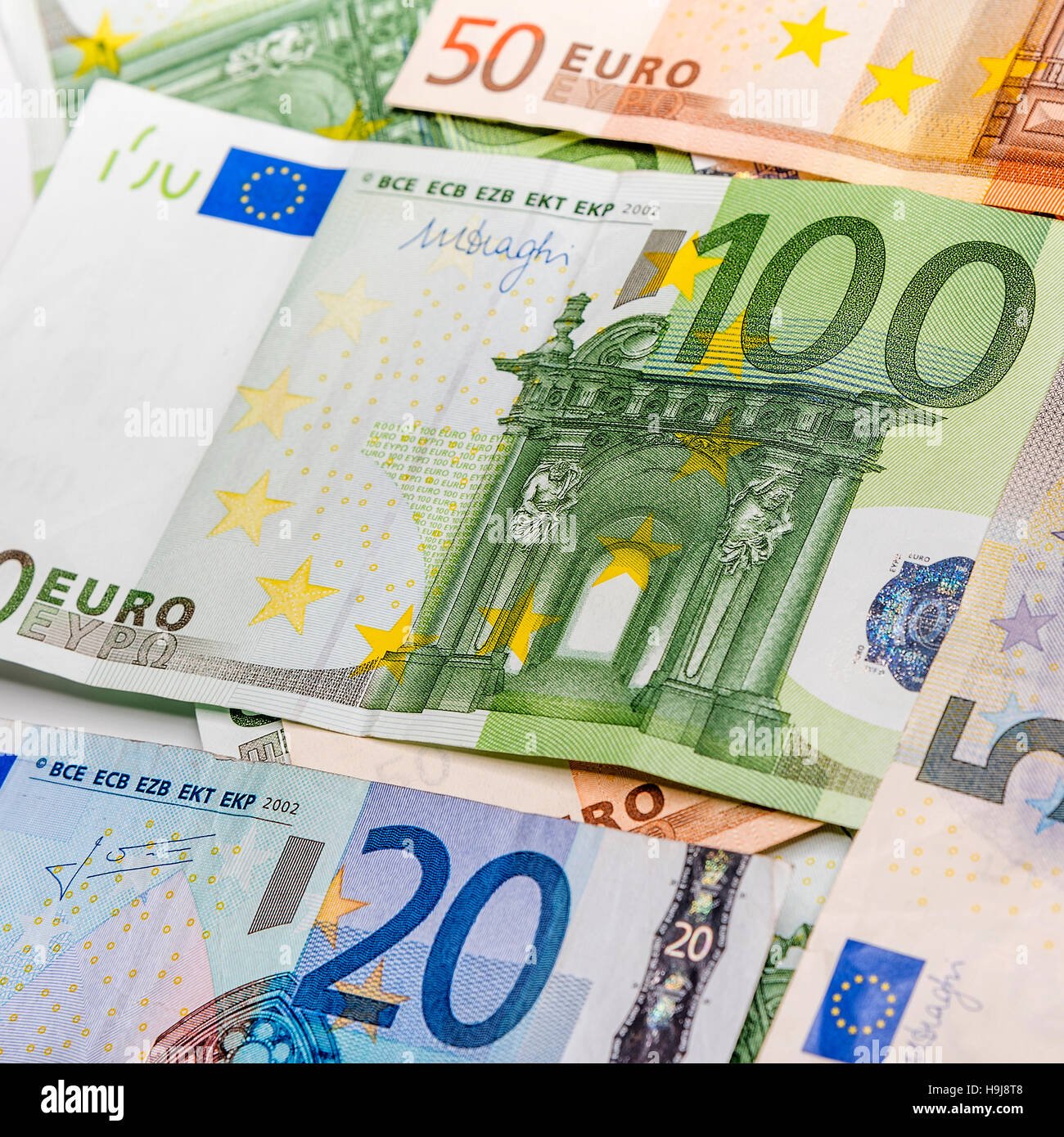 Different euro banknotes Stock Photo - Alamy