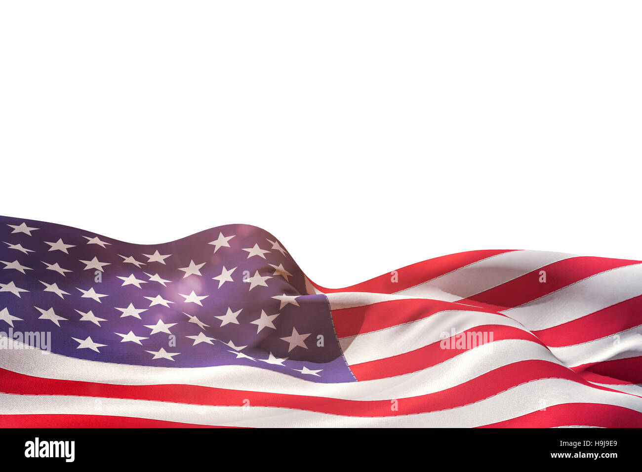 Digitally generated american flag rippling Stock Photo - Alamy
